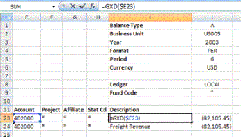 PeopleSoft GXD – Spreadsheet Server