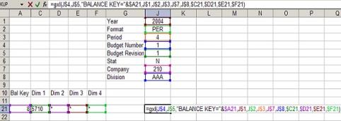Movex GXL – Spreadsheet Server