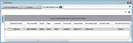 Drill Down to Subsystem Detail – Spreadsheet Server