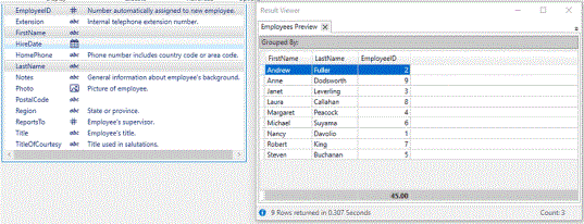 Preview Field Data – Spreadsheet Server