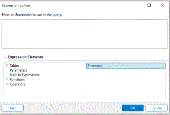 Standard Parameters in Query Designer – Spreadsheet Server