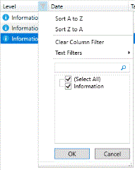 Query Designer View Log – Spreadsheet Server