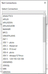 Connections – Spreadsheet Server