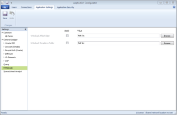 Step 8: Writeback Application Settings – Spreadsheet Server