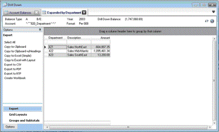 Drill Down: Expand by Segment – Spreadsheet Server