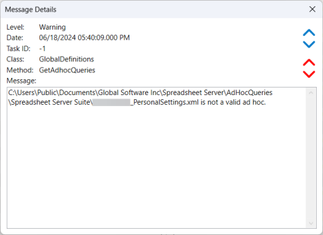 Spreadsheet Server View Log – Spreadsheet Server