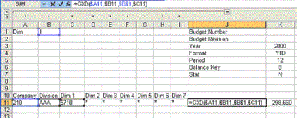 Movex GXD – Spreadsheet Server