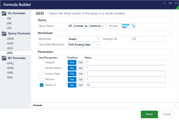 GEXI Formula – Spreadsheet Server