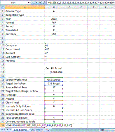 Expand to Journals – Spreadsheet Server