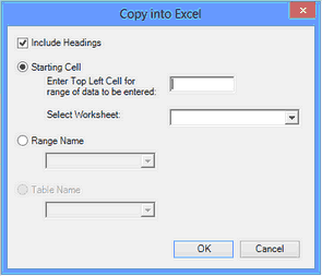Copy or Export Records – Spreadsheet Server