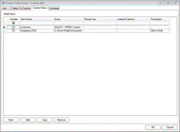 Custom Table Loads – Spreadsheet Server