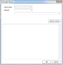 Build Select Query – Spreadsheet Server