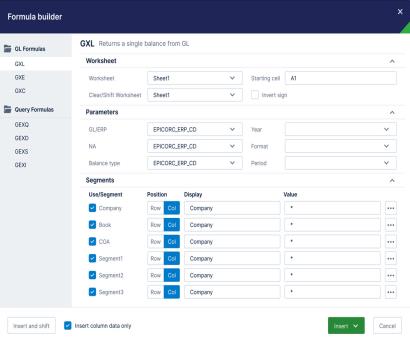 Formula Builder – Spreadsheet Server