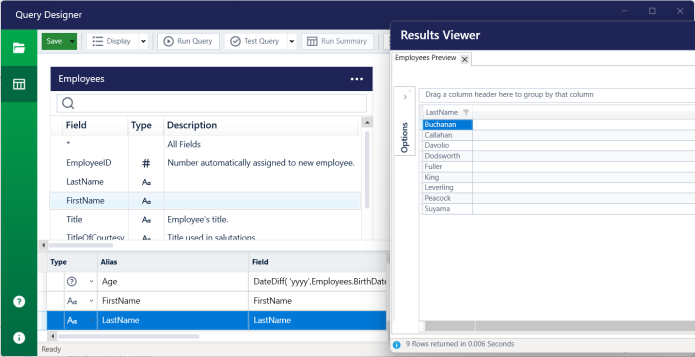 Preview Field Data – Spreadsheet Server