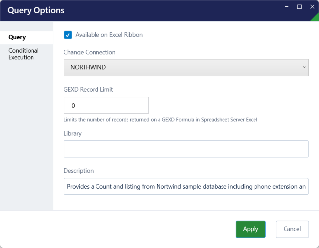 GEXD Limit – Spreadsheet Server