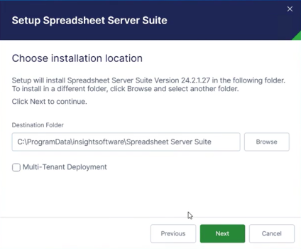 Install Spreadsheet Server Suite – Spreadsheet Server