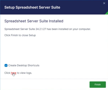 Install Spreadsheet Server Suite – Spreadsheet Server